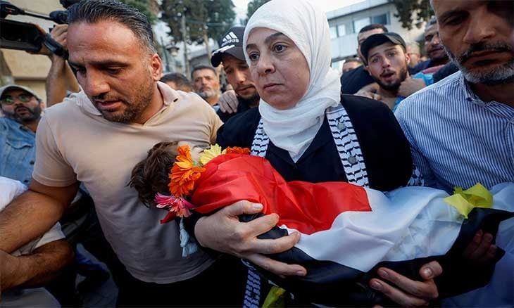 مطالبات بتحقيق دولي في جريمة قتل رضيع فلسطيني برصاص جنود الاحتلال في